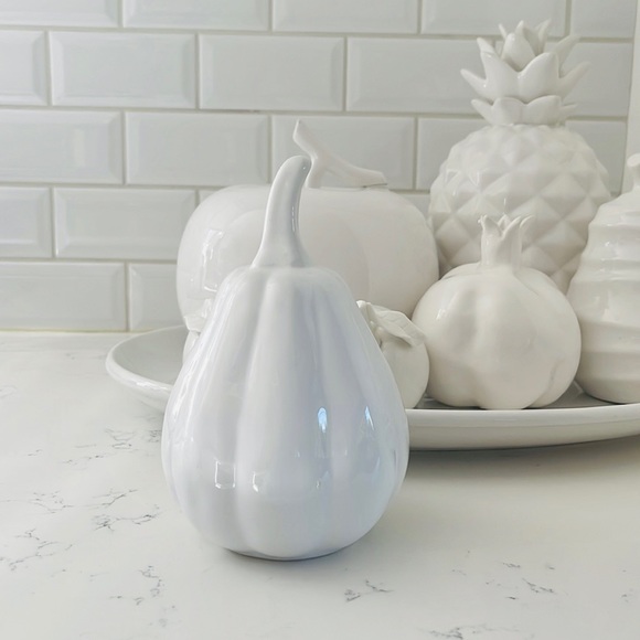 Crate&Barrel | Accents | Cratebarrel Small White Ceramic Gourd | Poshmark